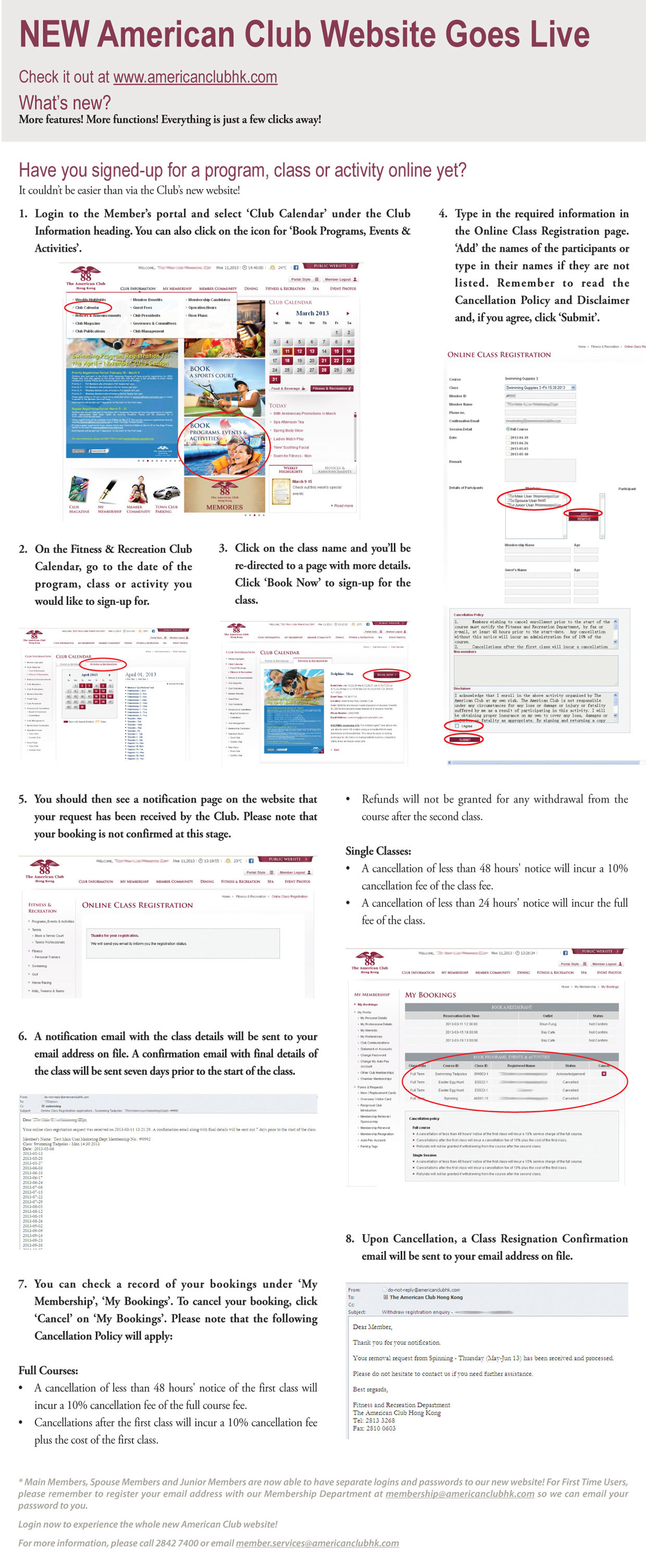 Next week at the American Club